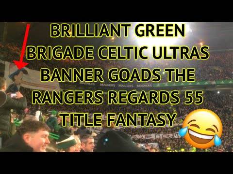 GREEN BRIGADE celtic ULTRAS banner GOADS RANGERS IN 3-0 WIN! - Irish ...