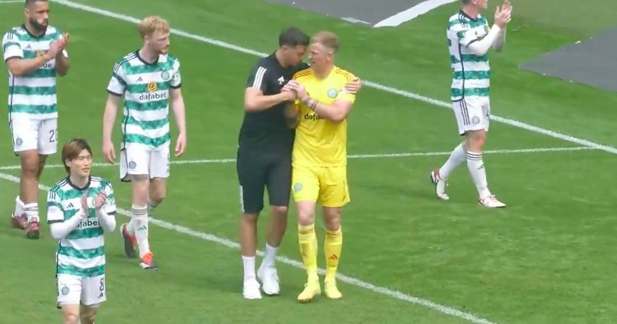 Unseen Joe Hart moment in Rangers celebration as departing Celtic hero ...